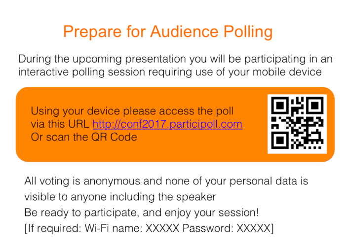 Live Audience Polling: A Speakers Guide