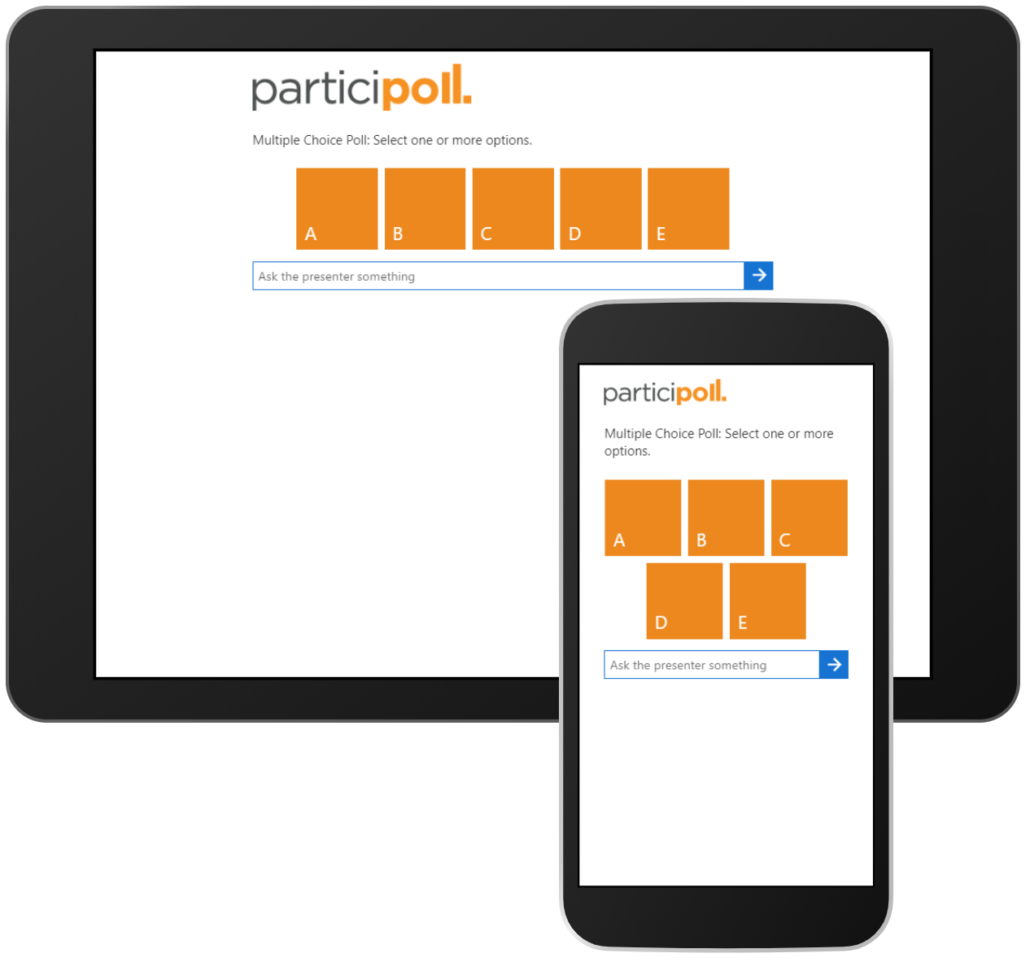 multiple choice voting page - ParticiPoll